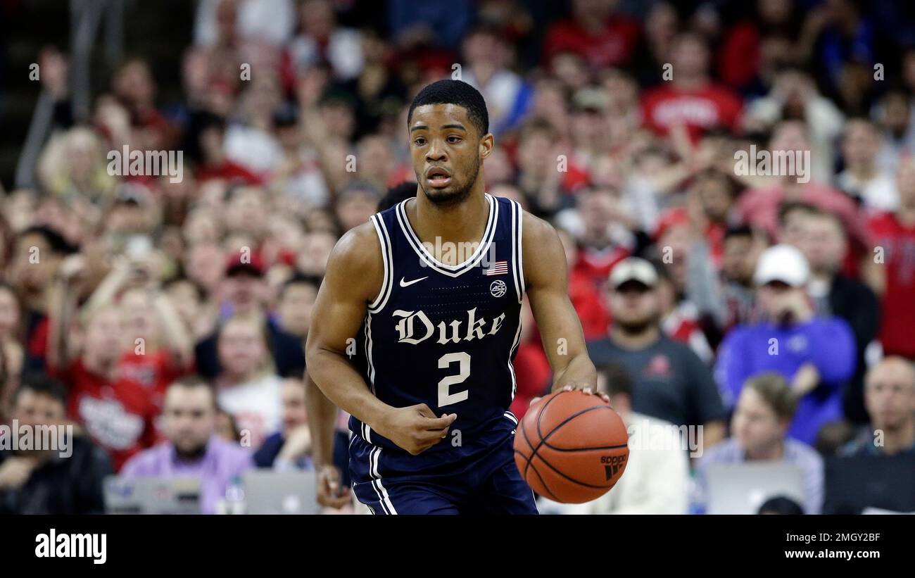 Duke guard Cassius Stanley (2) dribbles against North Carolina State ...