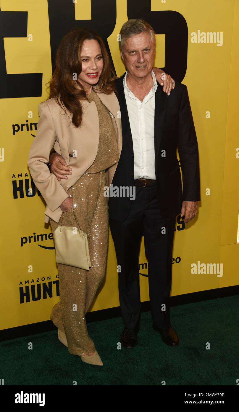 Lena Olin, left, a cast member in the Amazon Prime Video series ...