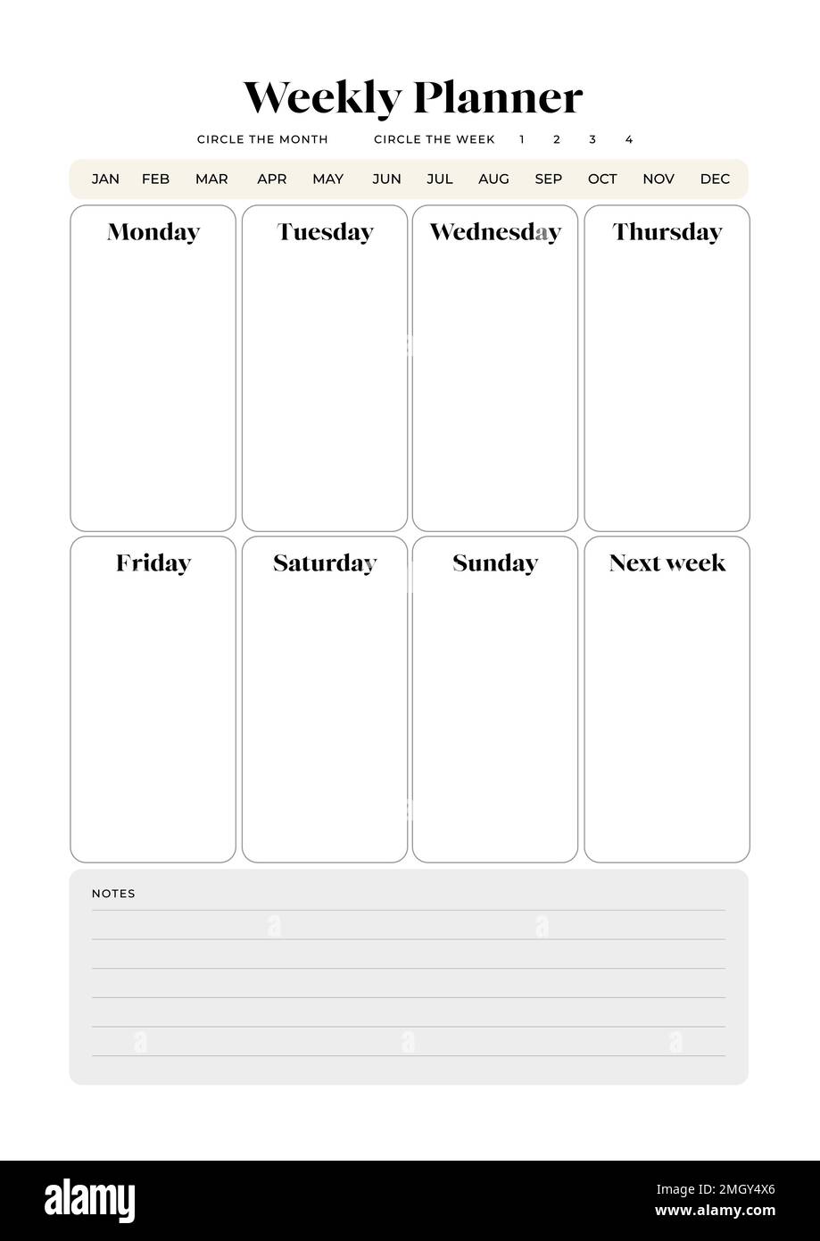 Weekly Organizer Printable - Printable Free Templates Weekly Organizer Printable - Printable Free Templates