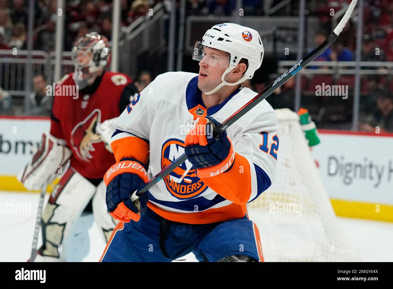New York Islanders right wing Josh Bailey (12) in the first period ...