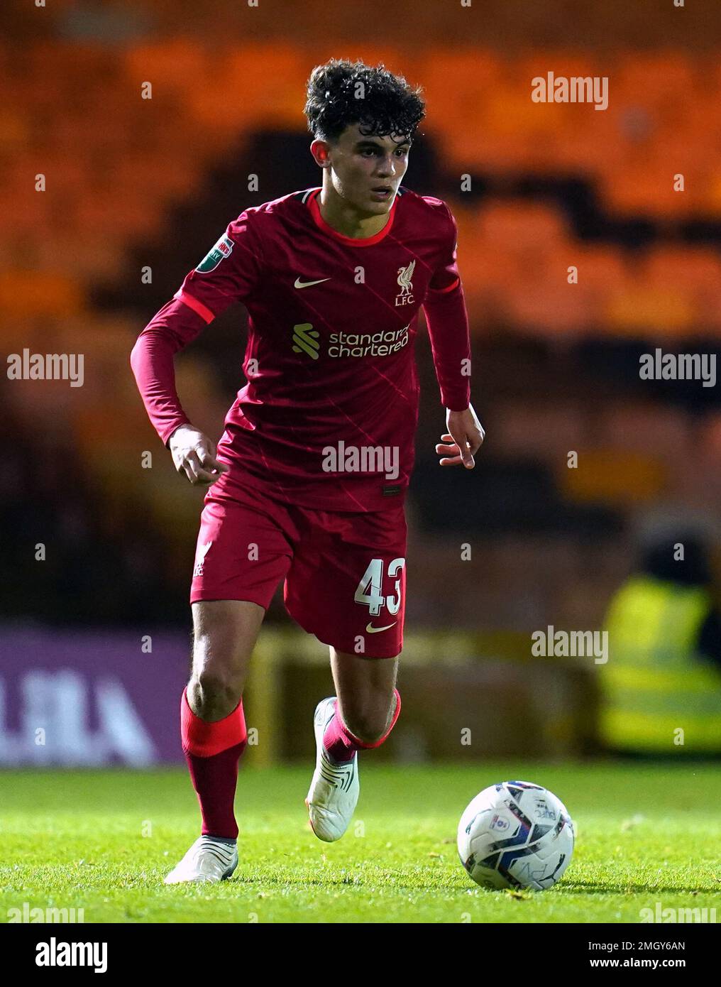 File photo dated 09-11-2021 of Liverpool's Stefan Bajcetic, who has ...