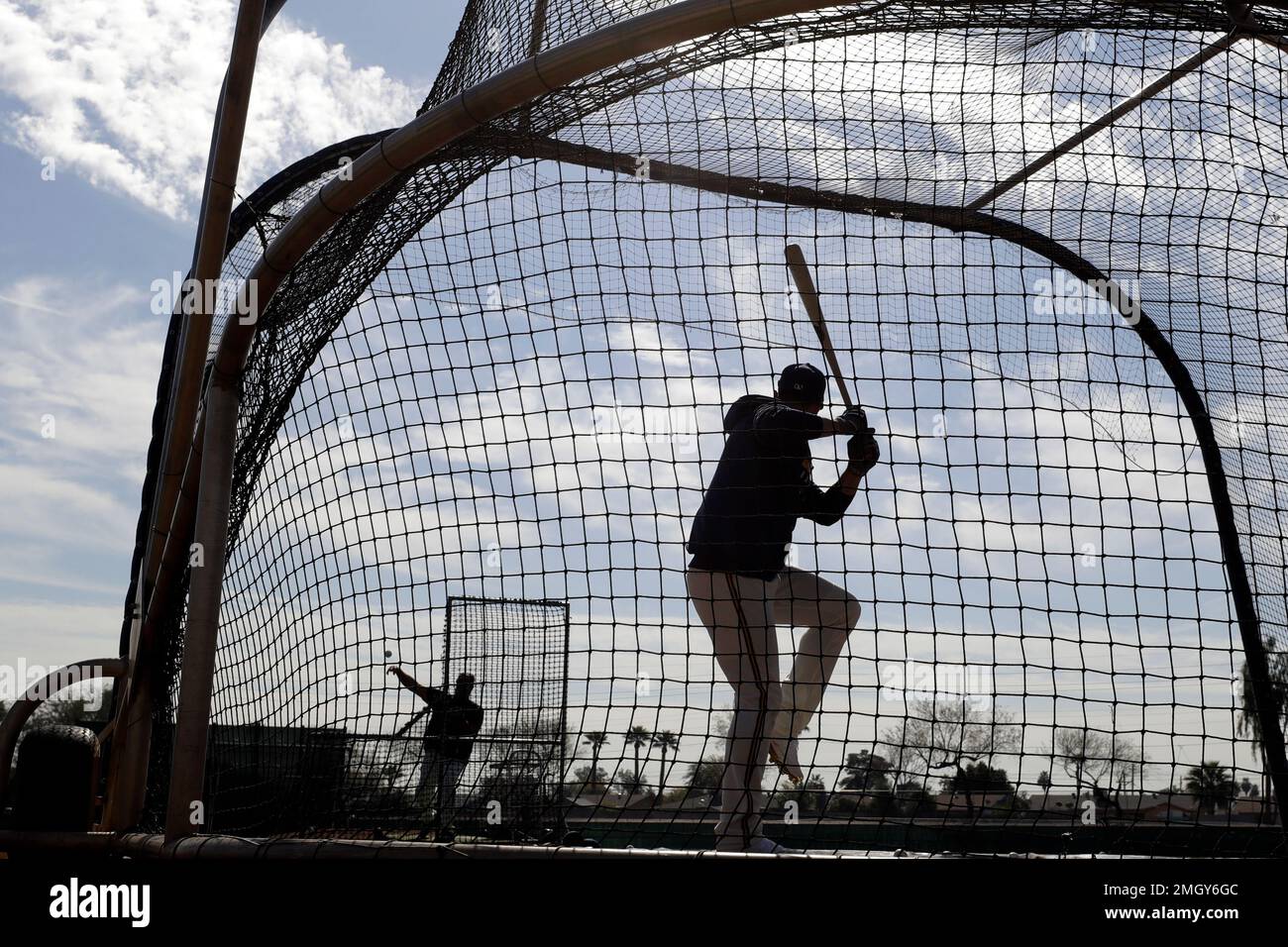 Milwaukee Brewers' Ryan Braun bats during spring training baseball ...