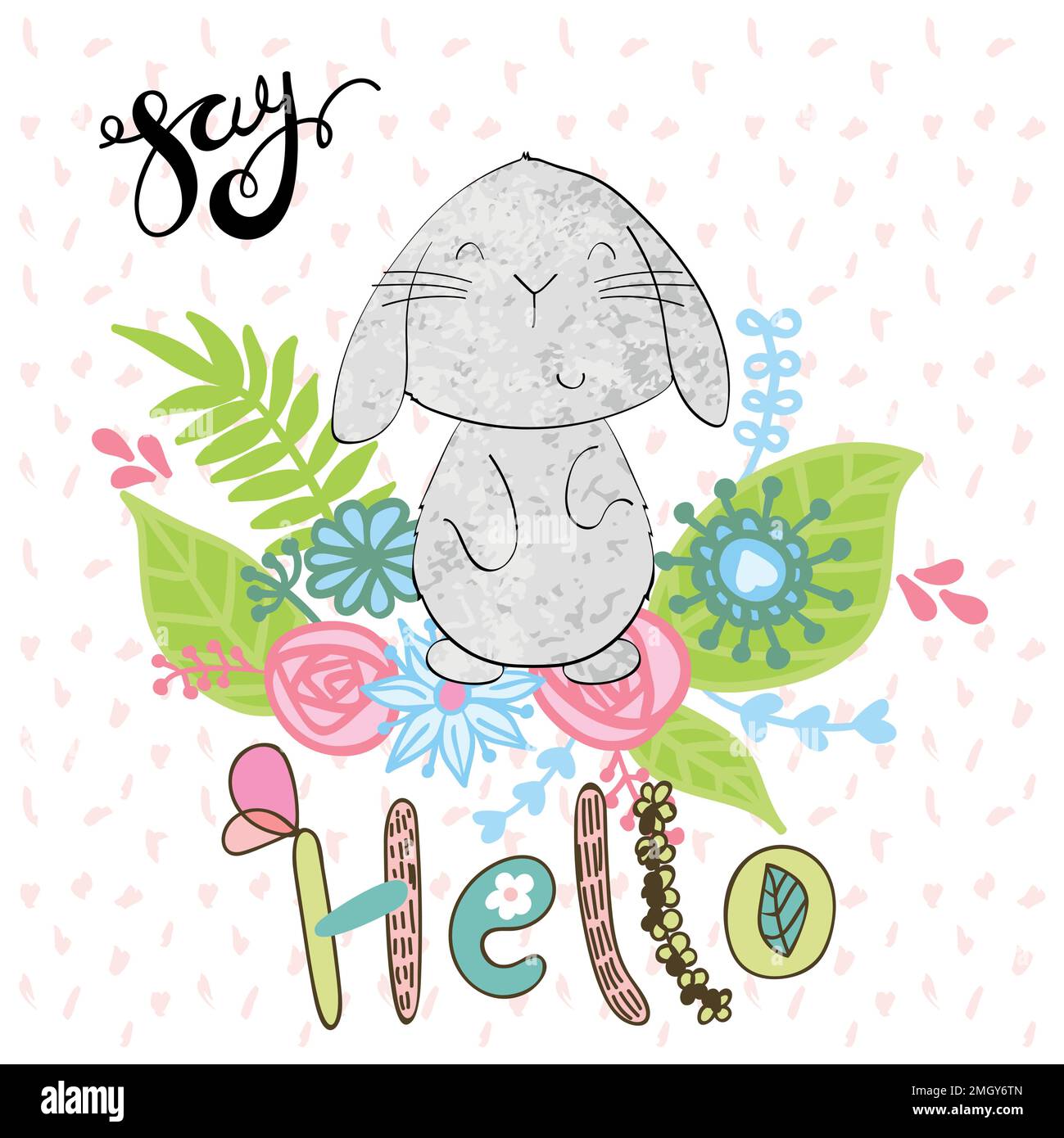 Vector cartoon bunny Stock Vector Image & Art - Alamy
