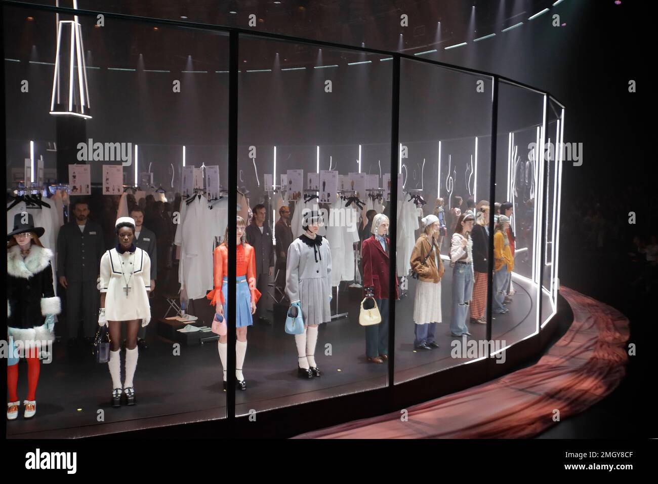 Models wear creations as part of Gucci's Fall/Winter 2020/2021 ...