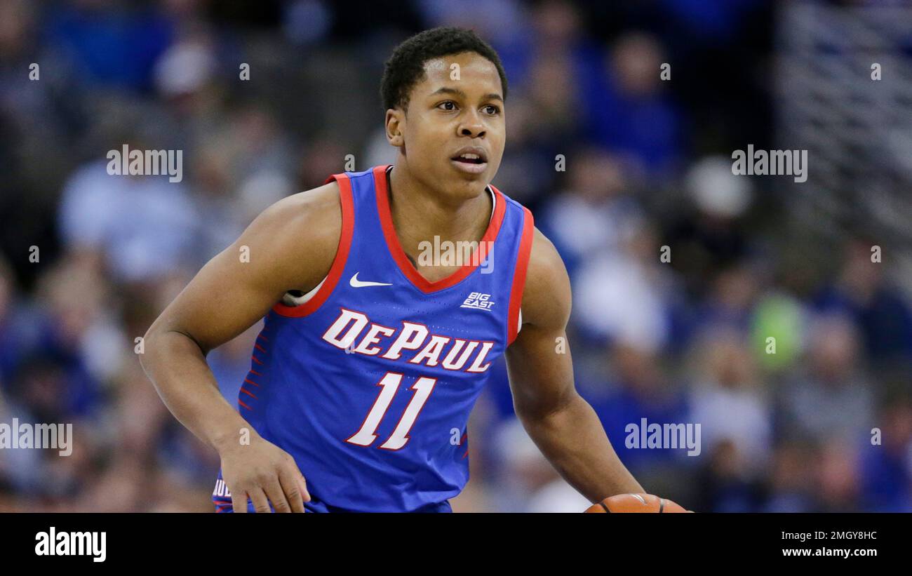 DePaul's Charlie Moore (11) during the first half of an NCAA college ...