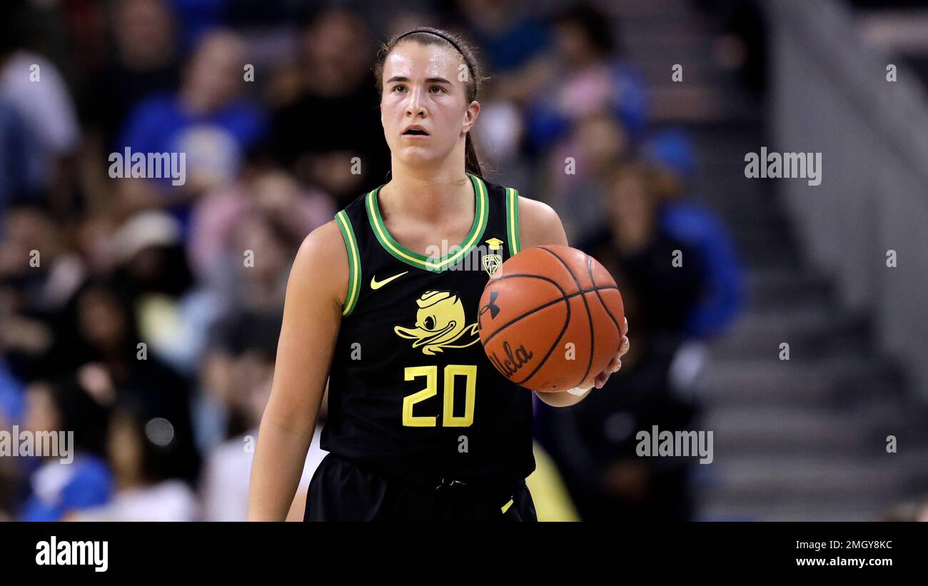 Oregon guard Sabrina Ionescu during an NCAA college basketball game ...