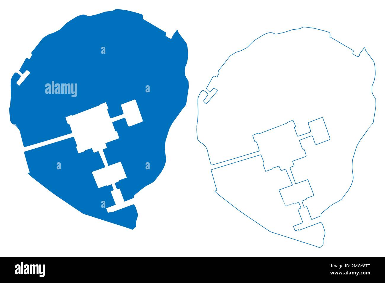 Lake Heviz (Hungary) map vector illustration, scribble sketch Hévíz map Stock Vector Image & Art ...
