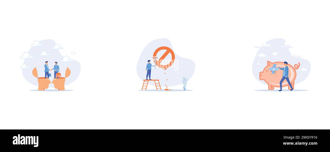 Negotiation skill for leadership, Prohibition or stop sign, Fix ...