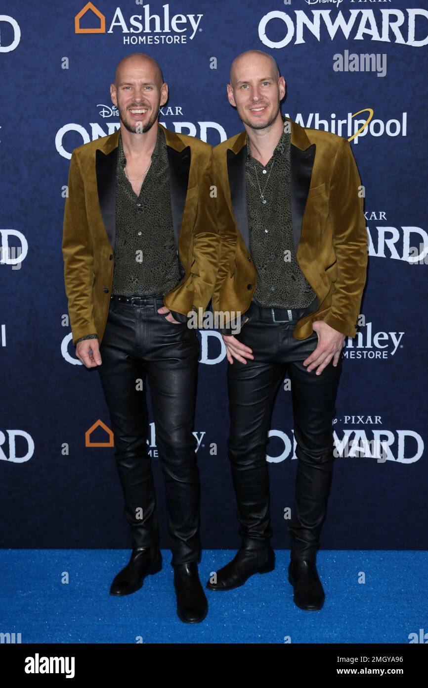 Phil Hanseroth, left, and Tim Hanseroth arrive at the World Premiere of ...