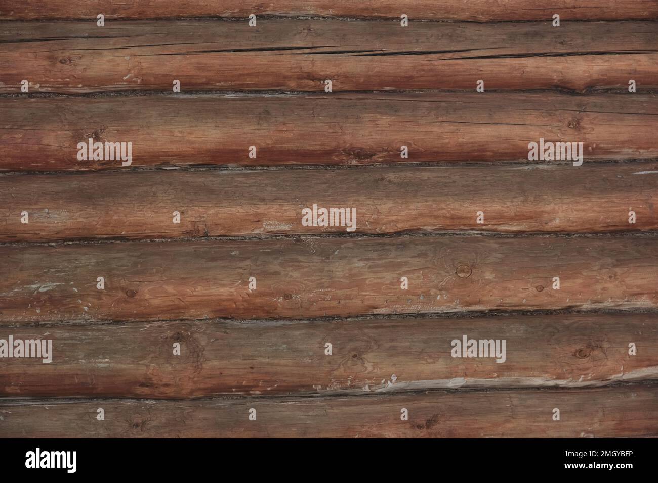 Brown wood log wall surface background image Stock Photo - Alamy
