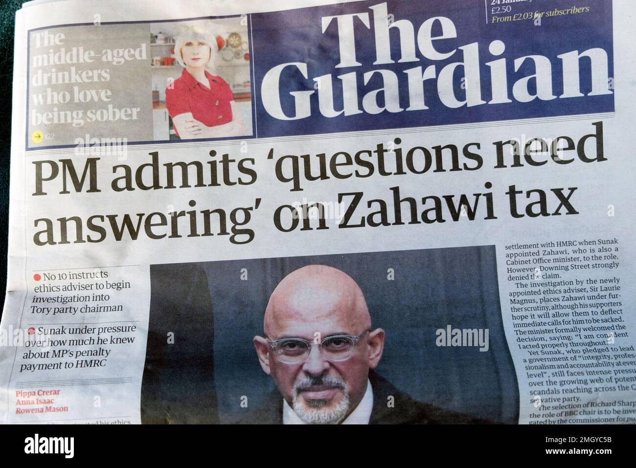 Sunak questions on zahawi hi-res stock photography and images - Alamy