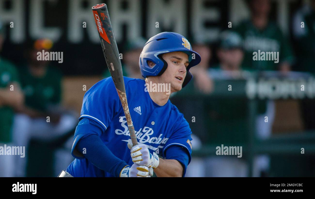 UC Santa Barbara's Mason Marquez during an NCAA baseball game on Friday ...