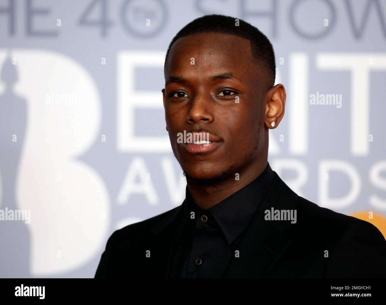 Actor Michael Ward poses for photographers upon arrival at Brit Awards ...
