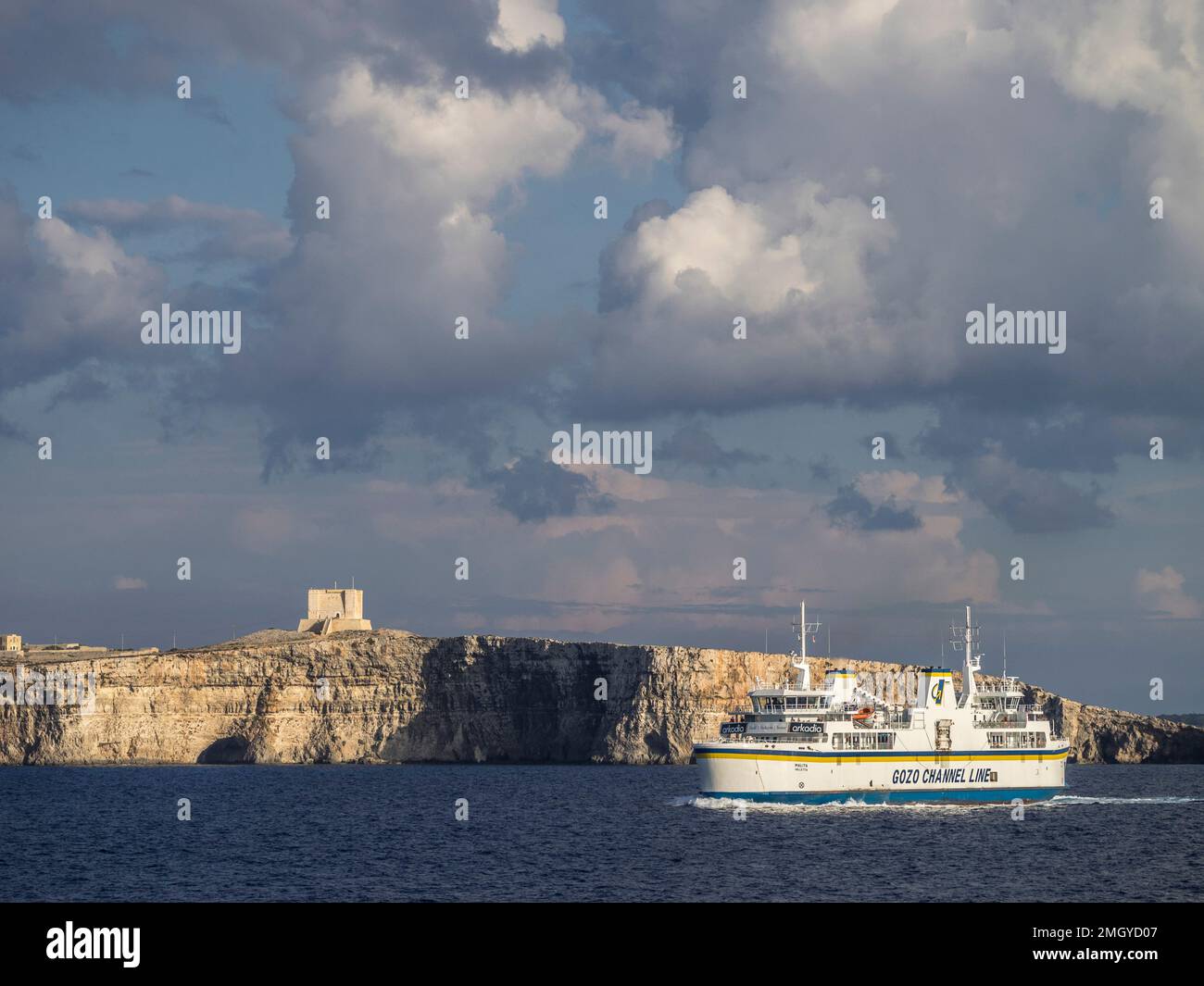 Ferry boat to Gozo, Malta Stock Photo - Alamy