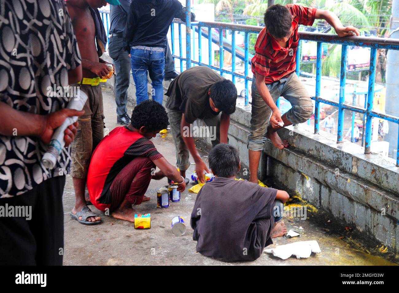 Street children known as Tokai are increasingly getting addicted to a ...