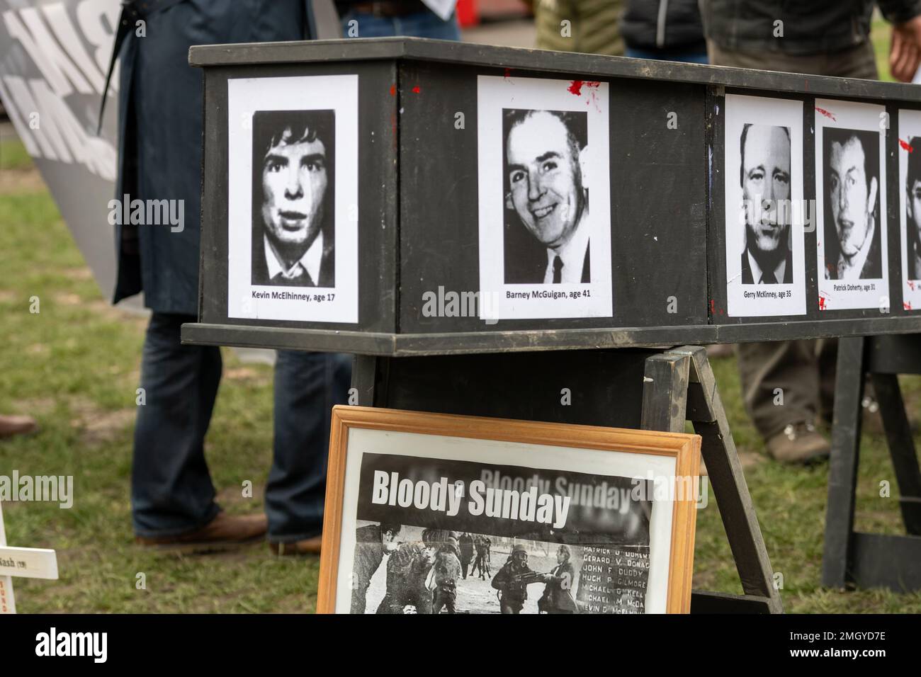 London, UK. 26th Jan, 2023. Annual Bloody Sunday commemoration and ...