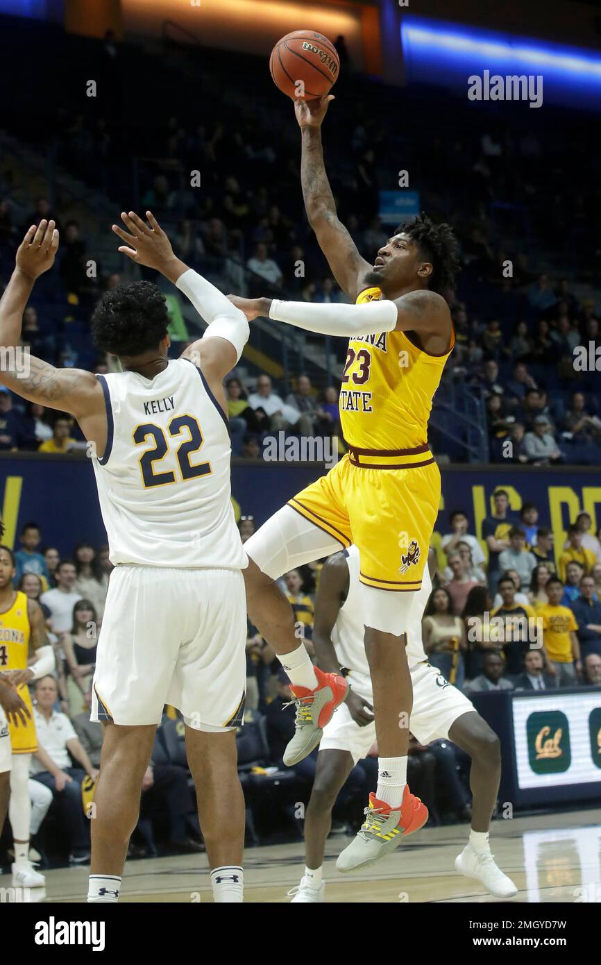 Arizona State forward Romello White (23) shoots againt California ...