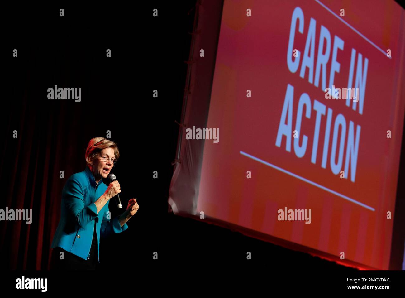 Democratic presidential candidate Sen. Elizabeth Warren, D-Mass ...