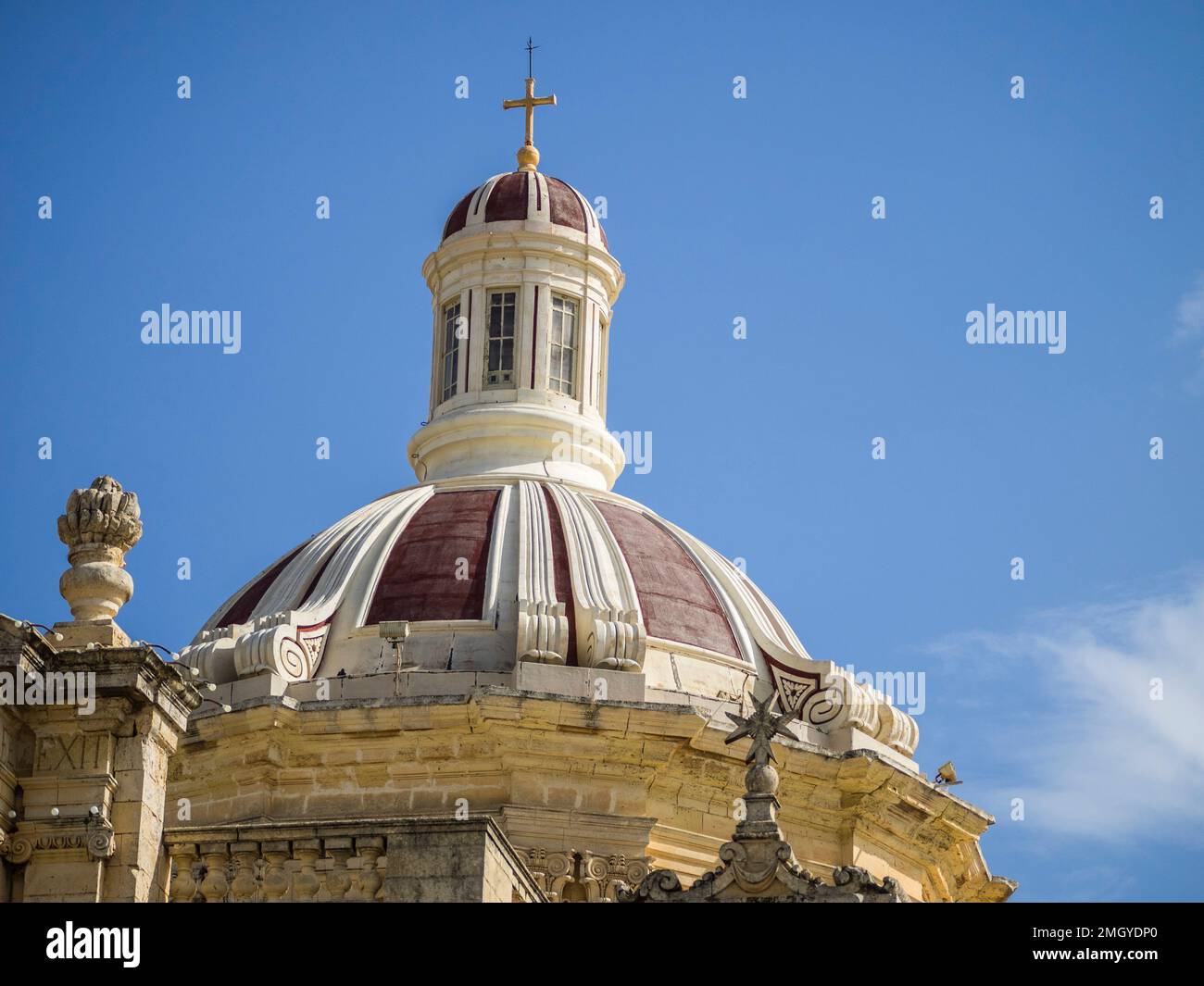 Cathedral dome, Mdina, Malta Stock Photo - Alamy