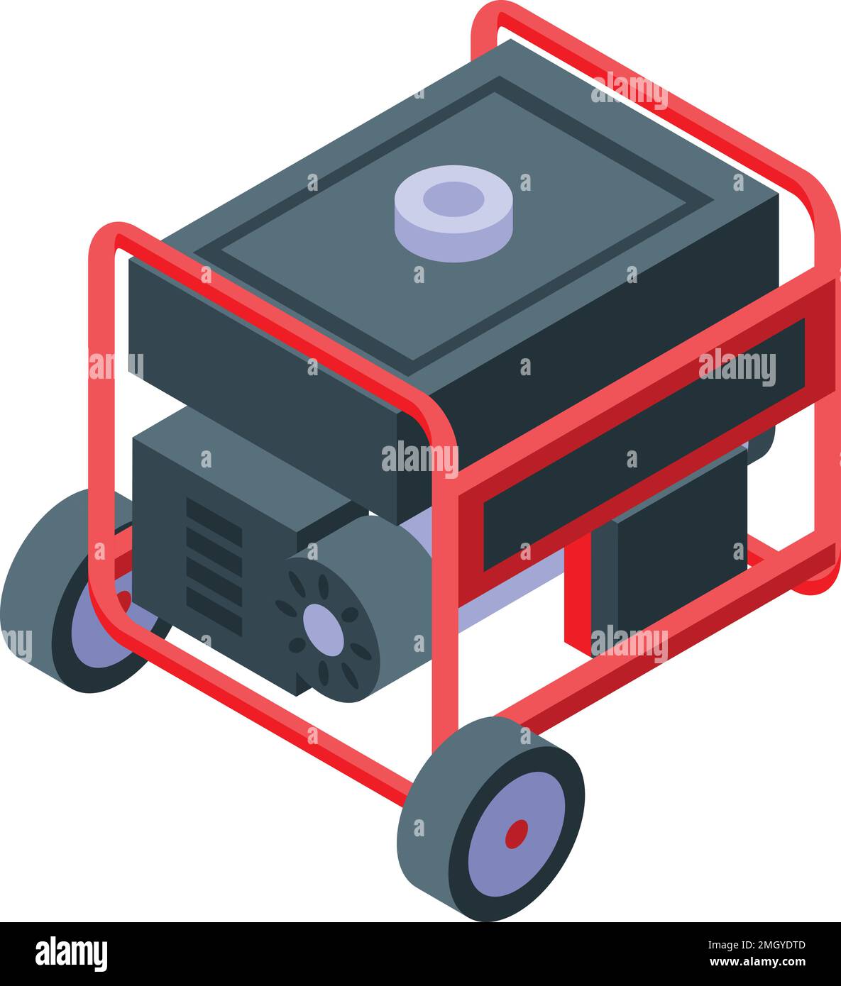 Home generator icon isometric vector. Portable gas. Power energy Stock ...