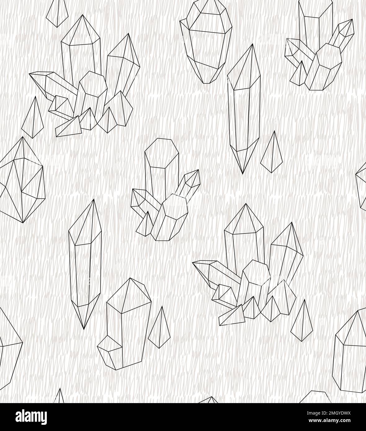 Hand drawn crystals Stock Vector Image & Art - Alamy