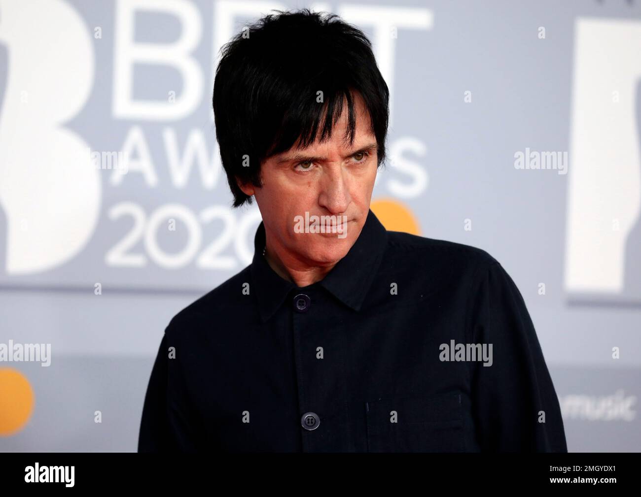 Johnny Marr poses for photographers upon arrival at Brit Awards 2020 in ... Johnny Marr poses for photographers upon arrival at Brit Awards 2020 in ...
