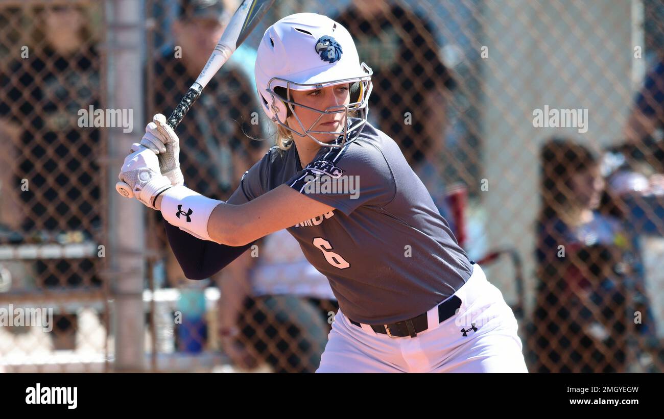 Monmouth's Amber Wozniak during an NCAA softball game against Purdue on ...
