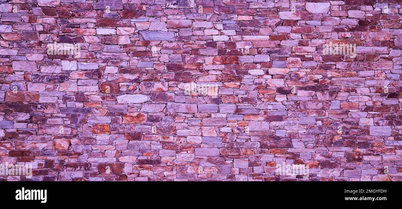 Stone web header purple violet wall vintage texture panoramic large ...