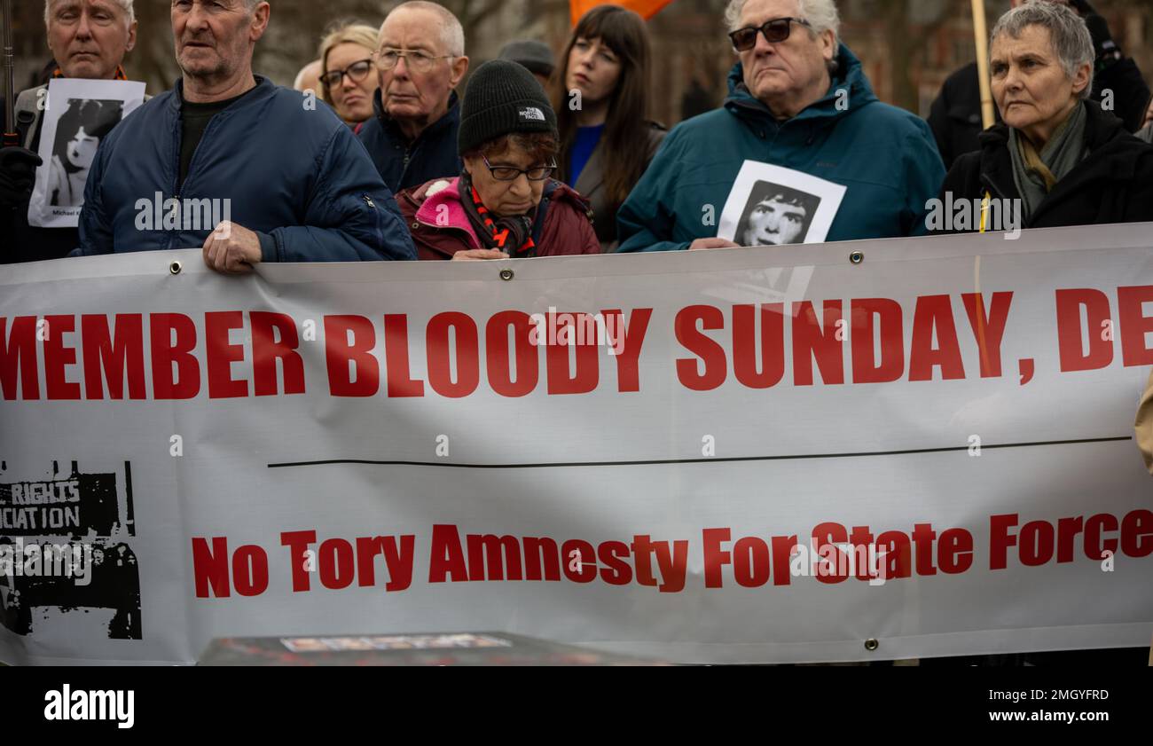 London, UK. 26th Jan, 2023. Annual Bloody Sunday commemoration and ...