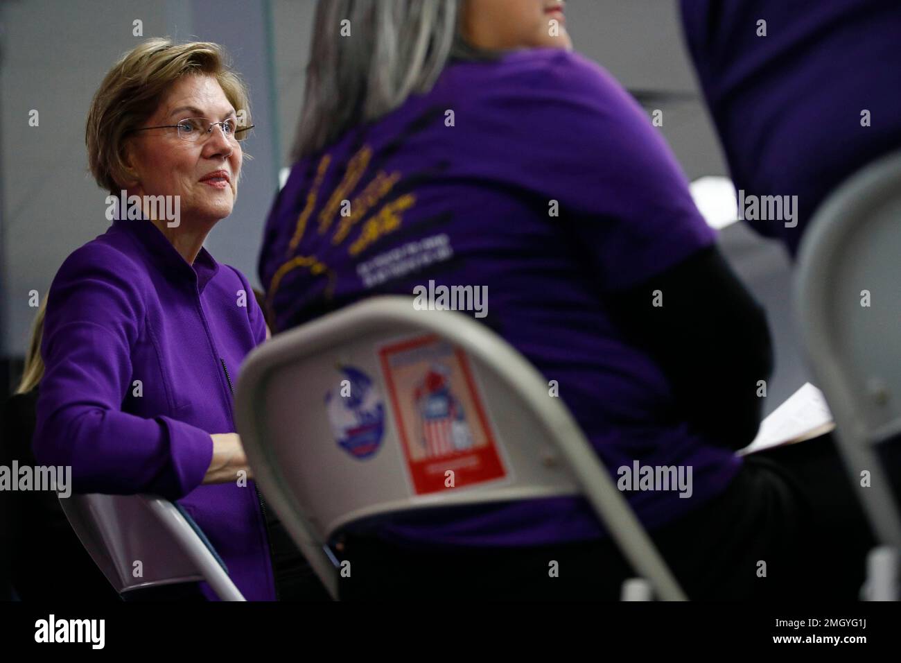 Democratic presidential candidate Sen. Elizabeth Warren, D-Mass ...