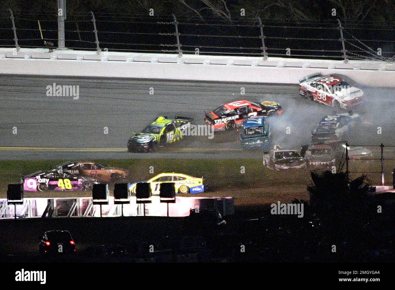 Jimmie Johnson (48), Ryan Blaney (12), Tyler Reddick (8), Justin Haley ...