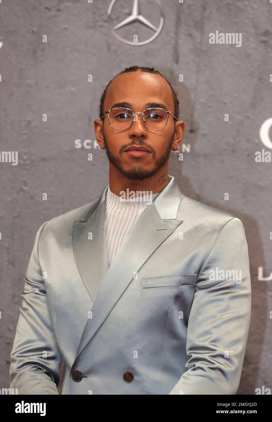 British reigning F1 drivers champion Lewis Hamilton arrives for the ...