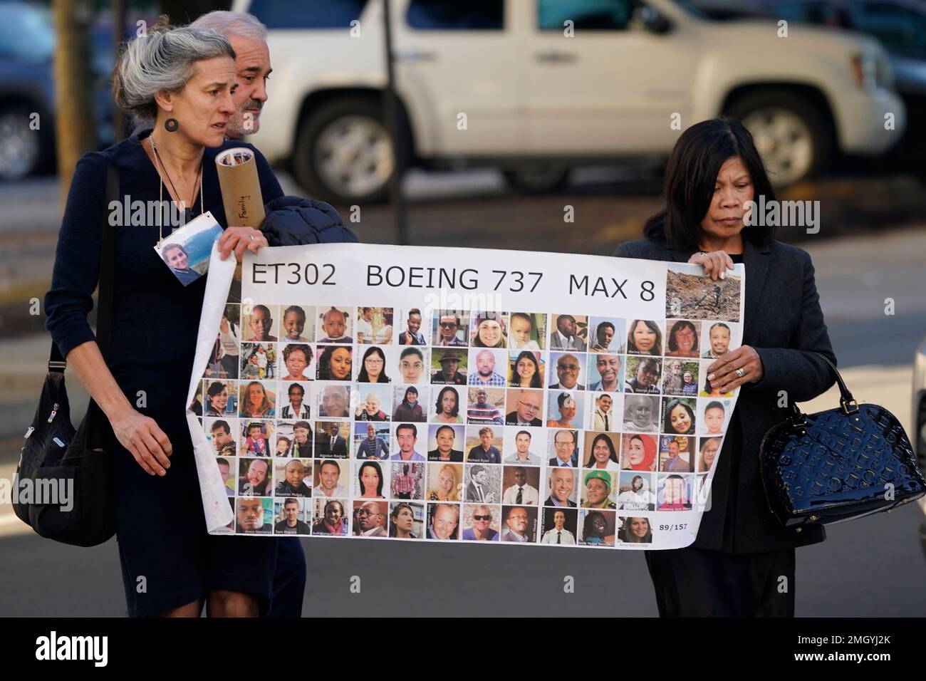 Nadia Milleron, mother of Samya Stumo, left, and Clariss Moore, mother ...