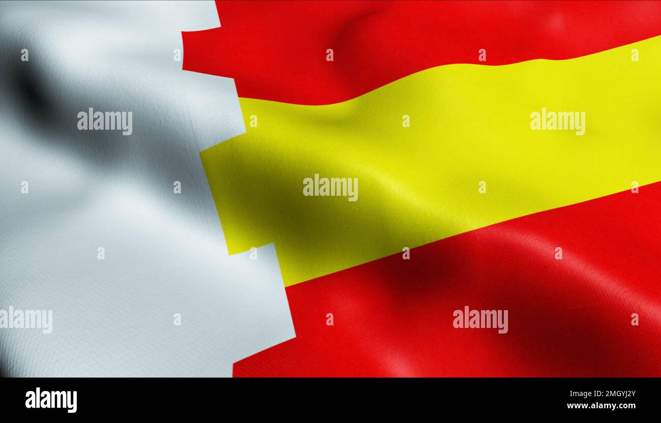3D Illustration of Administrative Division Flag of Soroca Stock Photo ...