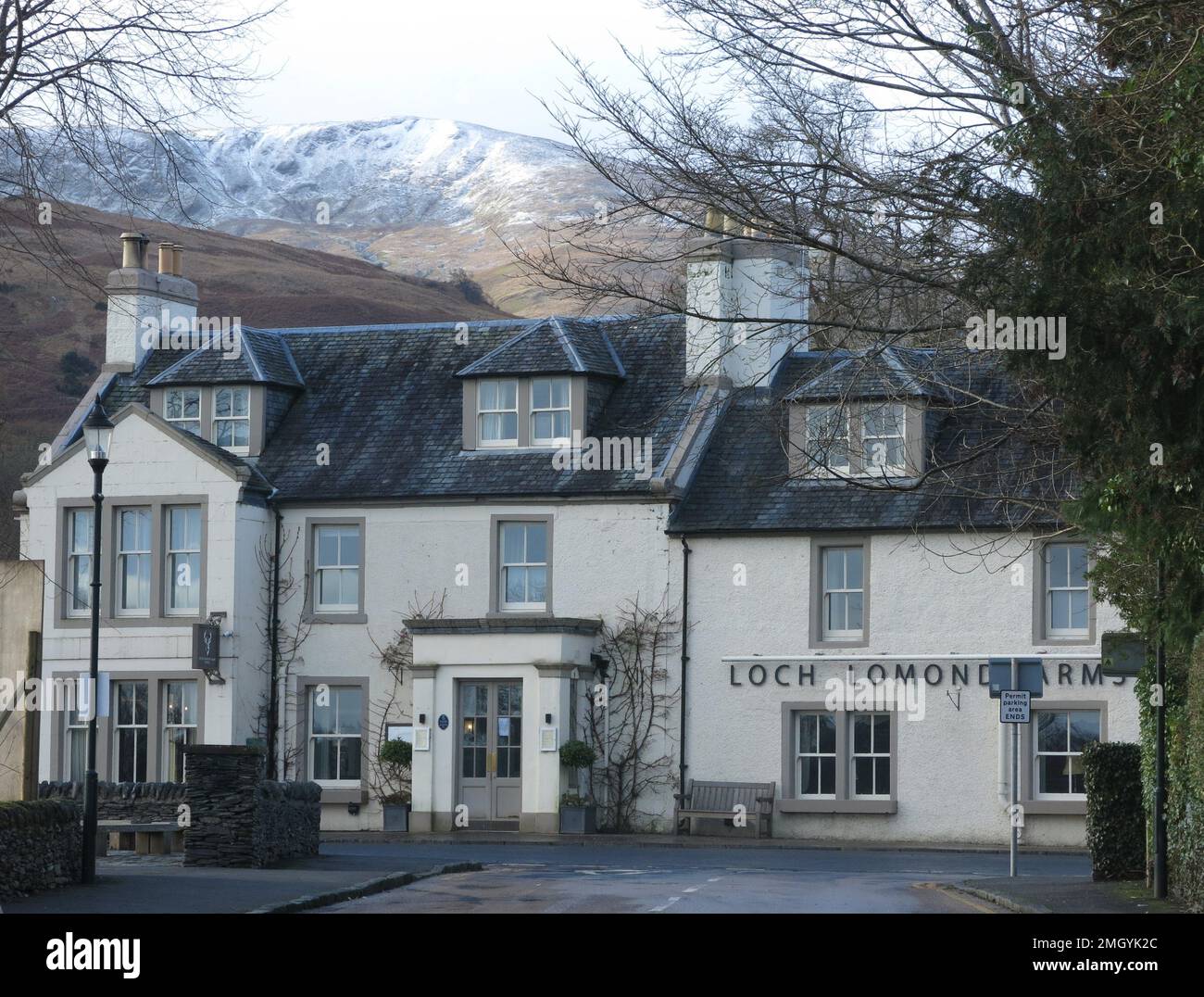 Scottish tourism: The Loch Lomond Arms Hotel in Luss is an old coaching ...