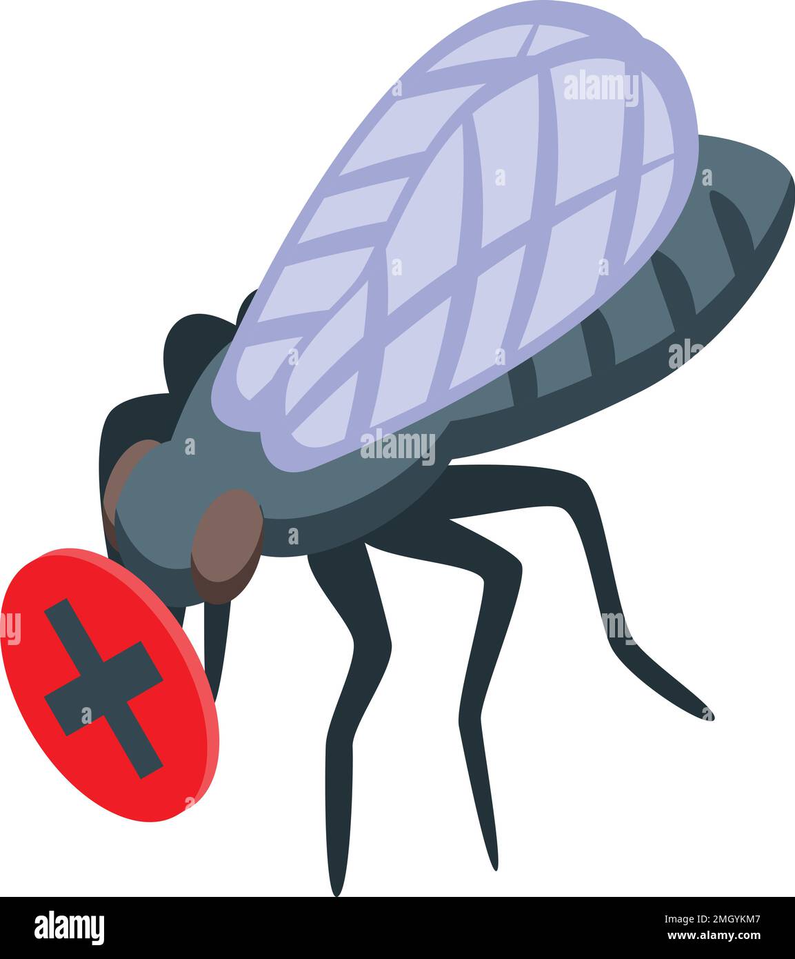 Fly tsetse icon isometric vector. Insect pest. House bug Stock Vector ...