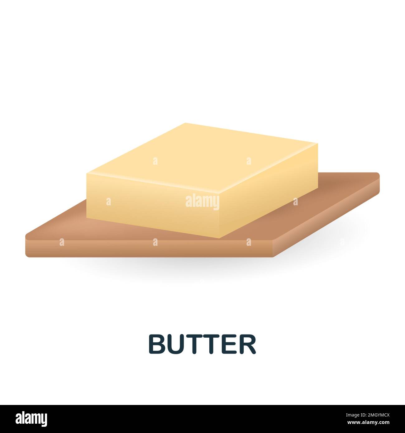 Butter icon. 3d illustration from food market collection. Creative ...