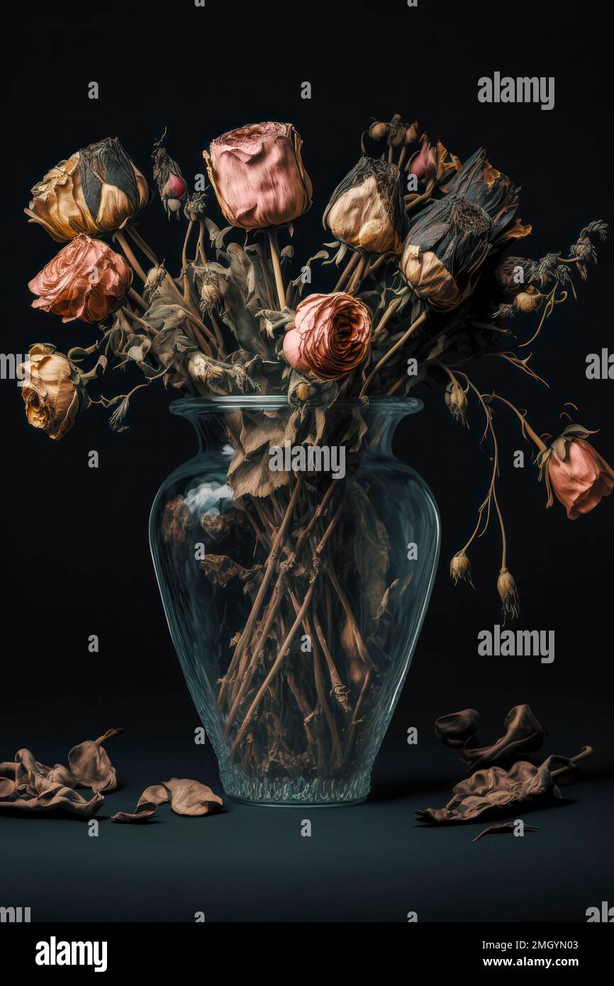 Dead flowers vase hi-res stock photography and images - Alamy
