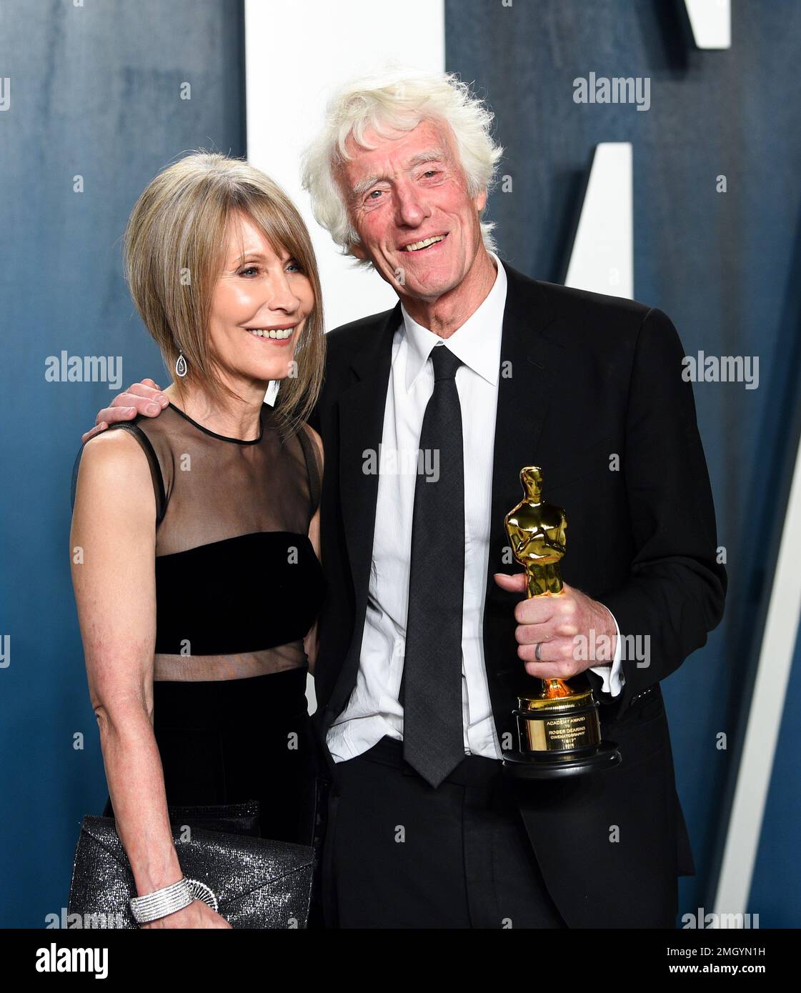 Roger Deakins, winner of the award for best cinematography for "1917 ...