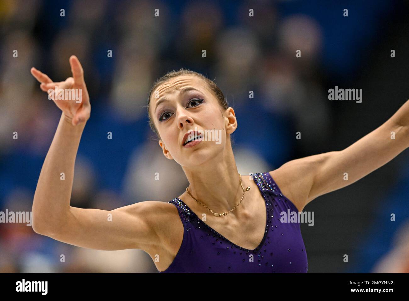 Livia KAISER (SUI), during Women Short Program, at the ISU European ...