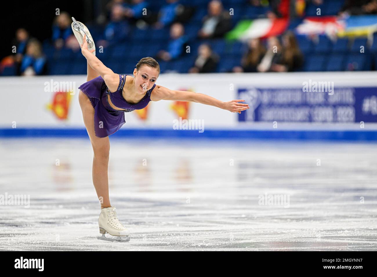Livia KAISER (SUI), during Women Short Program, at the ISU European ...