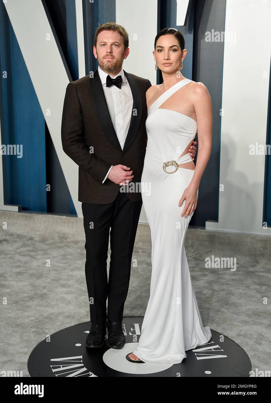 Musician Caleb Followill, left, and wife Lily Aldridge arrive at the ...