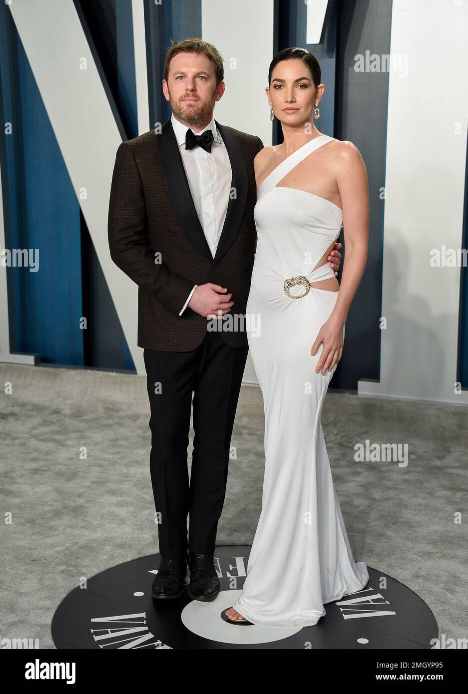 Musician Caleb Followill, left, and wife Lily Aldridge arrive at the ...