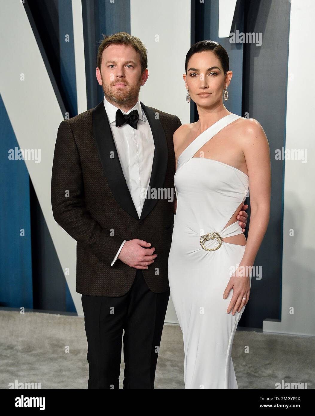 Musician Caleb Followill, left, and wife Lily Aldridge arrive at the ...