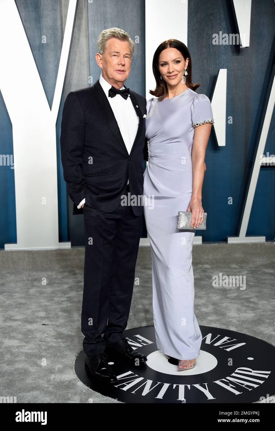 Musician David Foster and wife Katharine McPhee arrive at the Vanity ...
