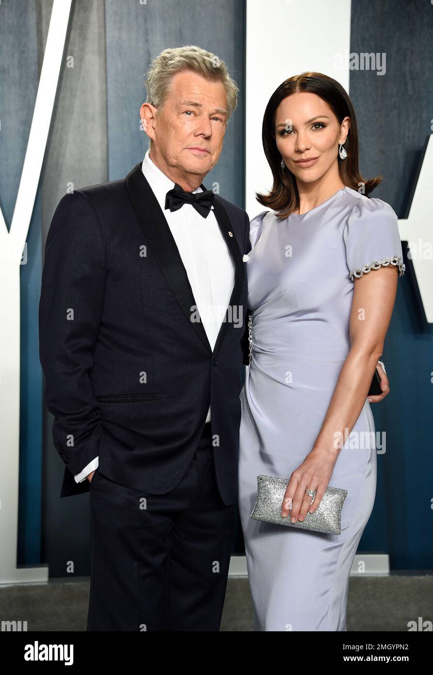 Musician David Foster and wife Katharine McPhee arrive at the Vanity ...