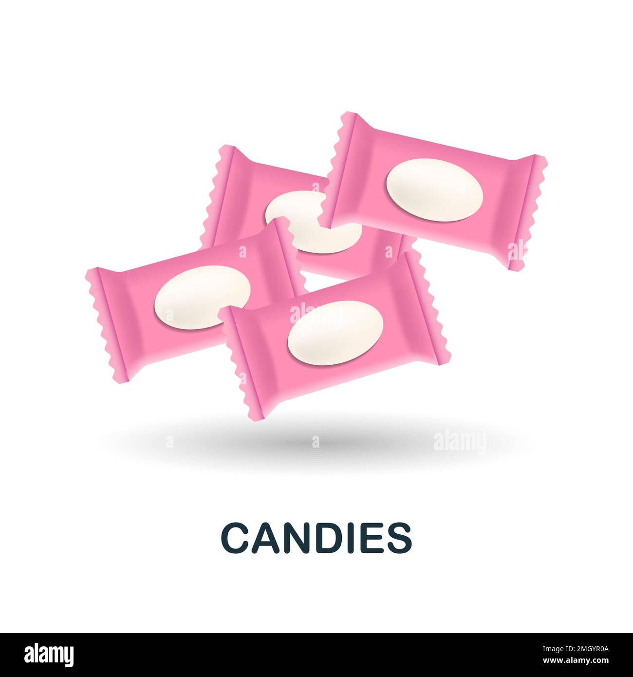 Candies icon. 3d illustration from food market collection. Creative ...
