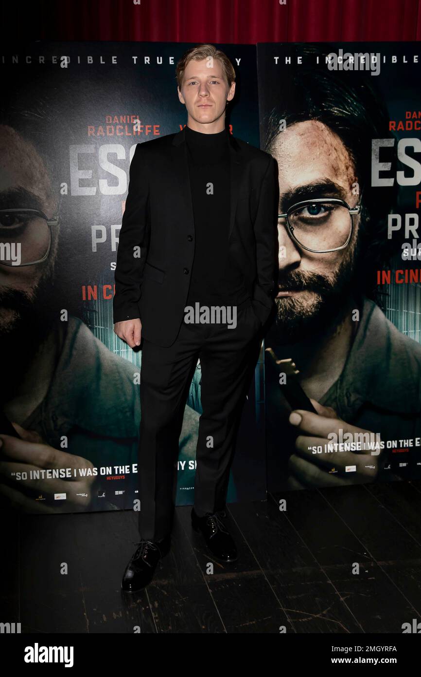 Actor Daniel Webber poses for photographers on arrival at a screening ...