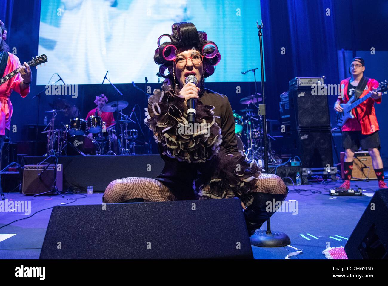 Boyfriend performs at Shorty Gras presented by Krewe of Freret at Mardi ...