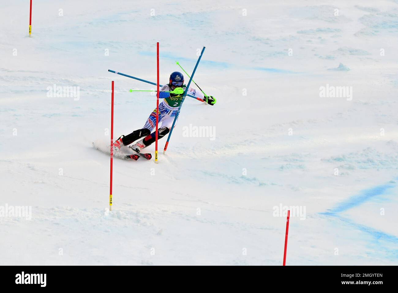 Slovakia's Petra Vlhova speeds down the course on her way to win an ...